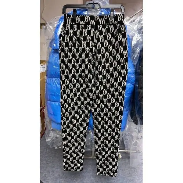 We11Done Monogram Knit Trousers