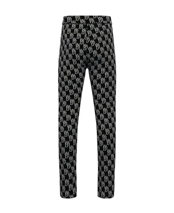 We11Done Monogram Knit Trousers