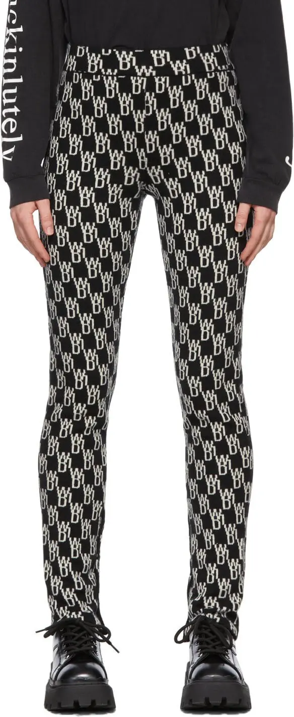 We11Done Monogram Knit Trousers