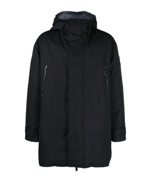 Giorgio Armani Long-sleeved Down Jacket - Black