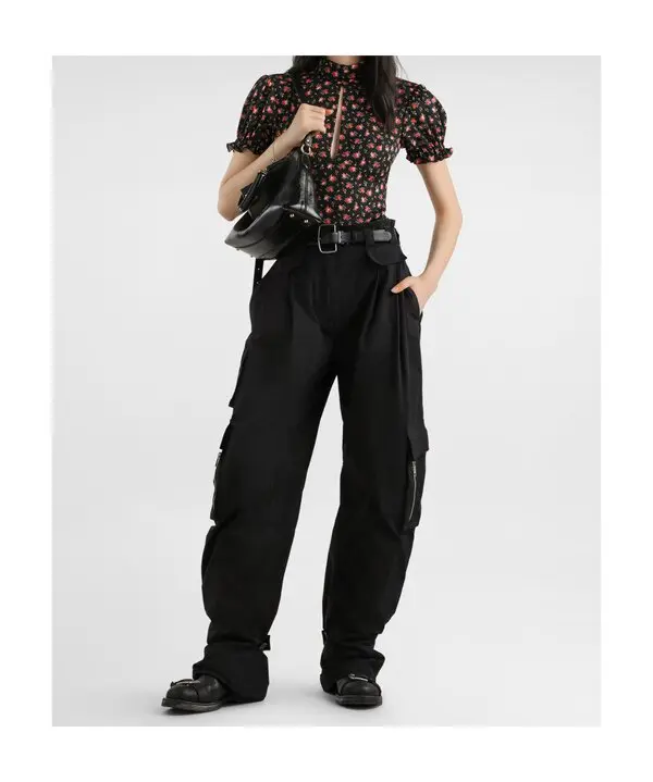Dolce & Gabbana Floral High-neck Blouse