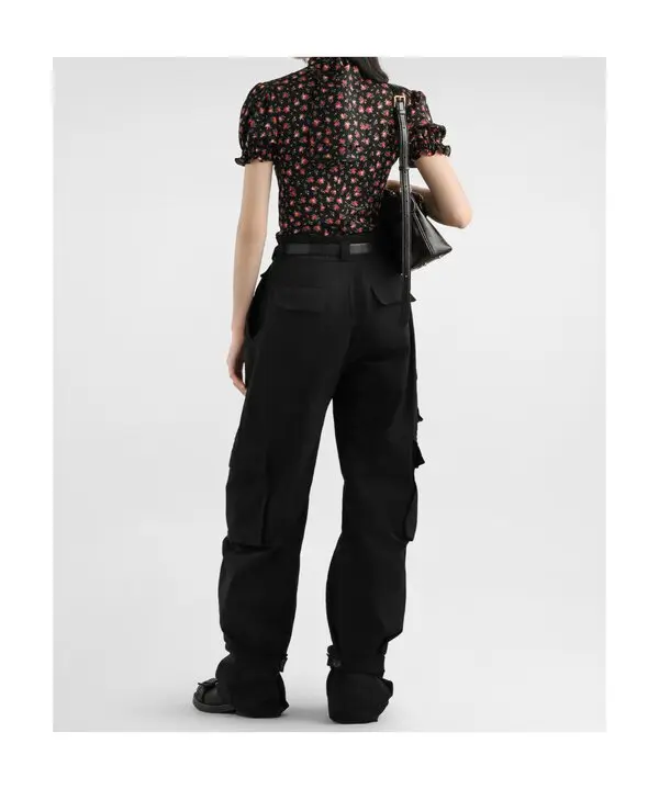 Dolce & Gabbana Floral High-neck Blouse