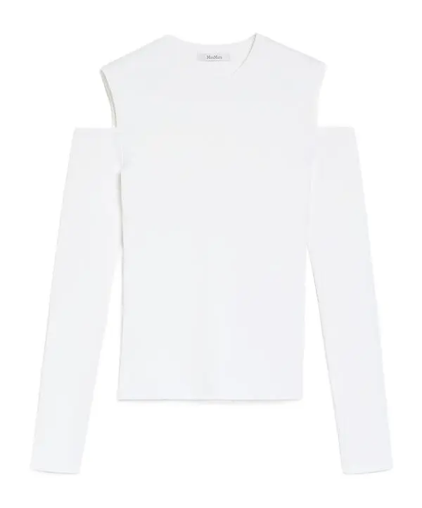 Max Mara Viscose Crêpe Yarn Cut Out Jumper - Neutrophil