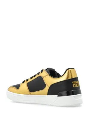 Versace Metallic Paneled Sneakers