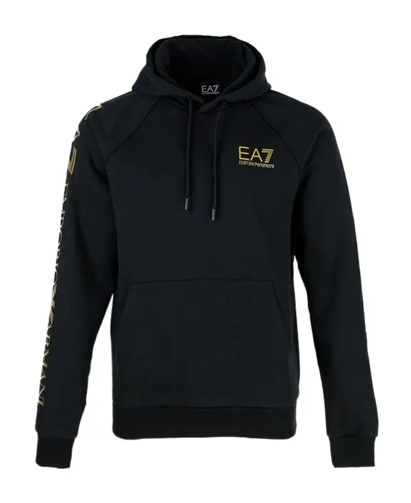 EA7 Logo Zip Casual Hooded Jacket