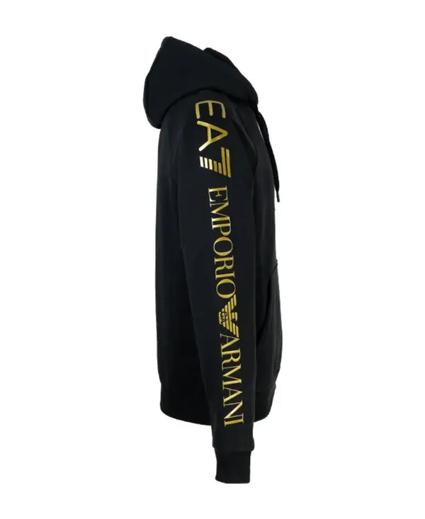 EA7 Logo Zip Casual Hooded Jacket
