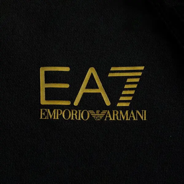EA7 Logo Zip Casual Hooded Jacket