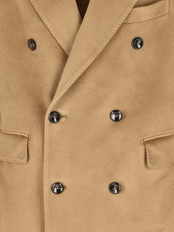 Tagliatore Mid-length Double-breasted Coat - Beige
