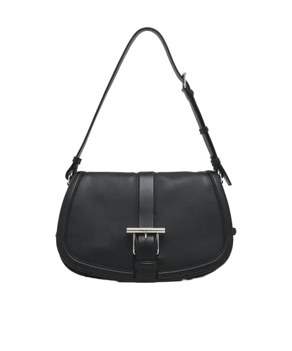 Alexander McQueen T-bar Large Satchel Bag - Black