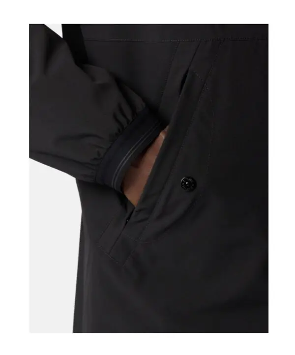 Stone Island Zipped Hooded Parka With Embroidered Compass Logo
