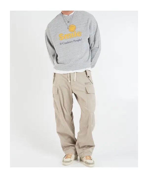 Dsquared2 Crewneck Sweatshirt With Smiley Face Print - Grey