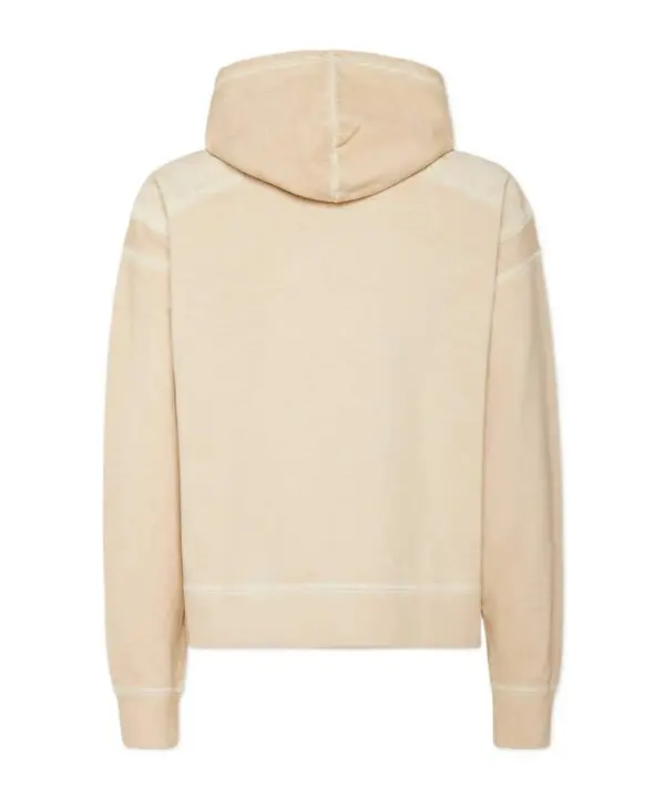 Dsquared2 Loose Fit Hoodie With Printed Detail - Sand