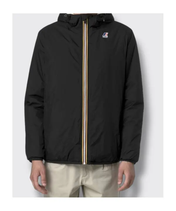 K-WAY Le Vrai 4.0 Claude Hooded Jacket - Black