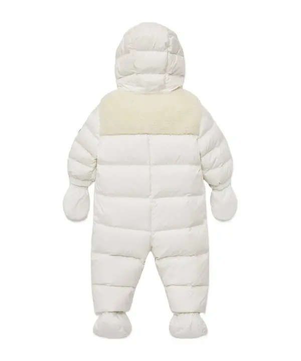 Moncler Padded Snowsuit With Hood And Logo Patch
