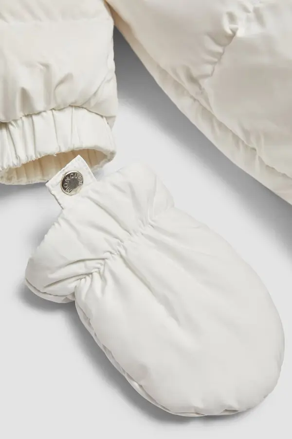 Moncler Padded Snowsuit With Hood And Logo Patch