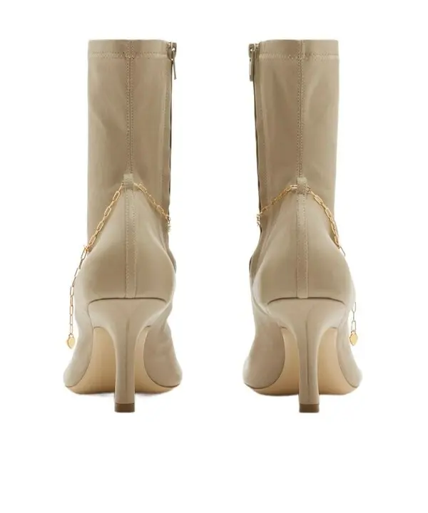Burberry 75mm Slinky Legging Boots With Chain Detail