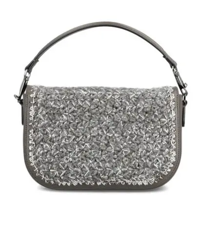 Valentino Garavani Vlogo Plaque Foldover Top Shoulder Bag