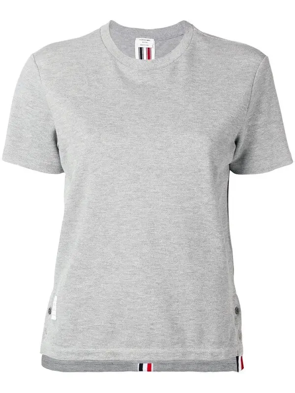 Thom Browne Rwb Stripe T-shirt - Light Grey