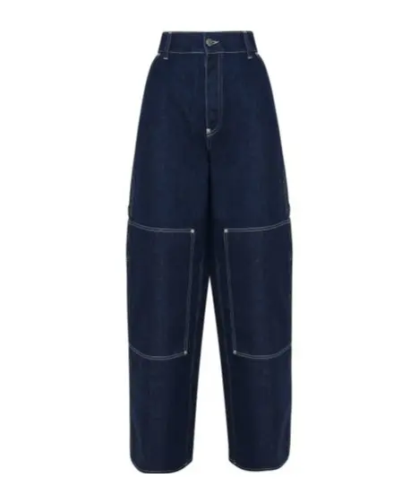 Stella McCartney Logo Detailed Wide-leg Jeans - Black