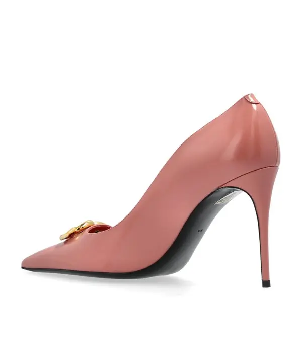 Dolce & Gabbana Pointed Toe Stiletto Pumps With Buckle Detail