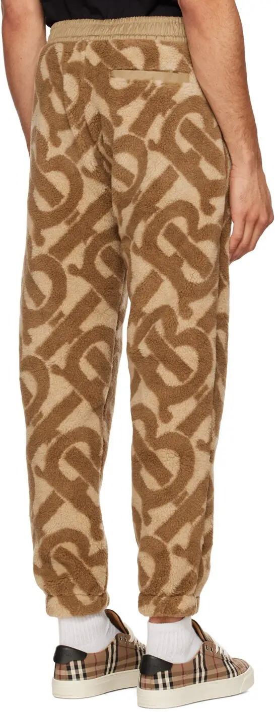 Burberry Tb Monogram Jacquard Track Pants - Brown
