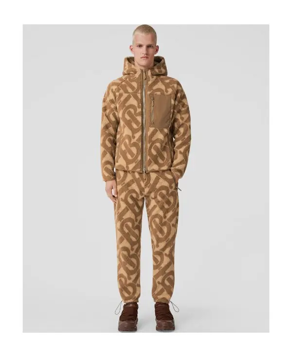 Burberry Tb Monogram Jacquard Track Pants - Brown