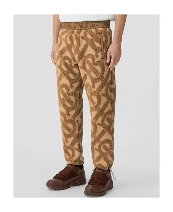 Burberry Tb Monogram Jacquard Track Pants - Brown