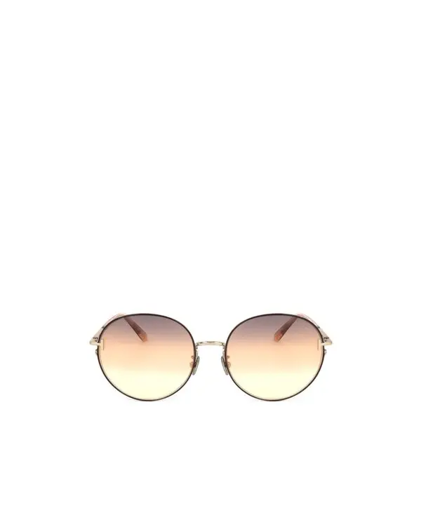 TOM FORD Round Frame Sunglasses - Nude