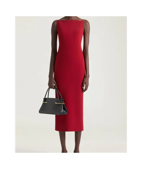 Givenchy Sliced Midi Dress - Deep Red