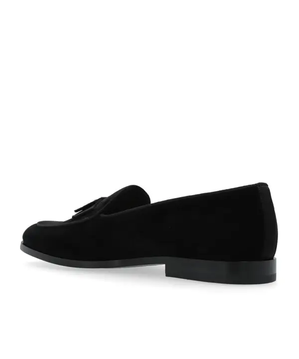 Dolce & Gabbana Dg Logo Plaque Loafers - Black