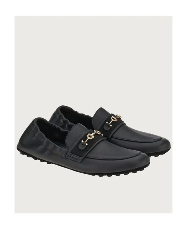 FERRAGAMO Gancini Buckle Slip-on Loafers