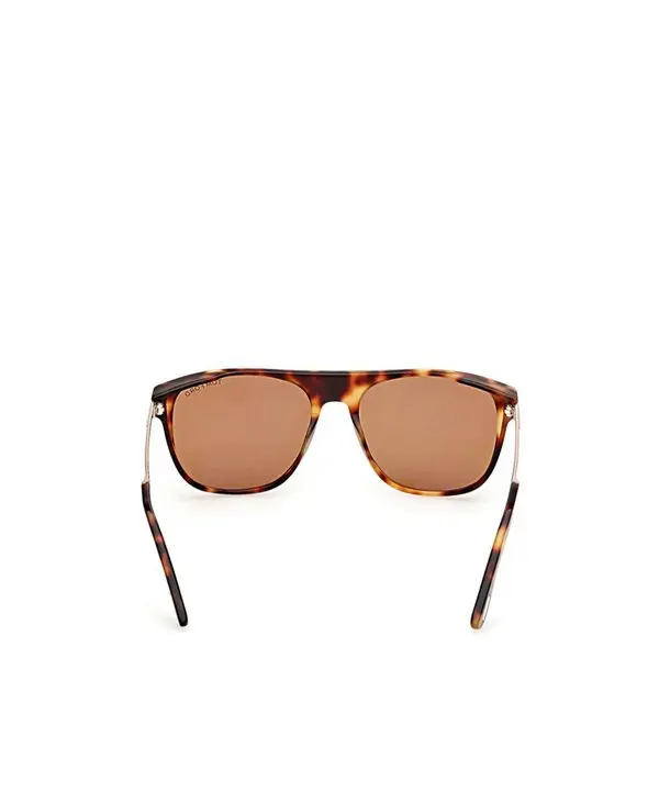 TOM FORD Lionel Pilot Frame Sunglasses With Tortoiseshell Pattern - Nude