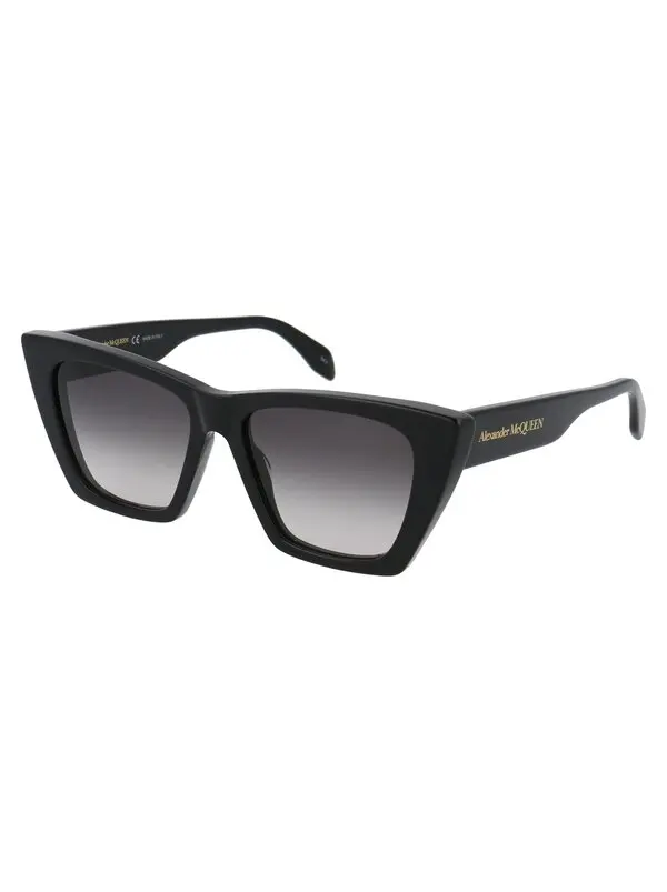 Alexander McQueen Cat Eye Frame Sunglasses - Black