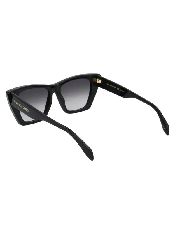 Alexander McQueen Cat Eye Frame Sunglasses - Black