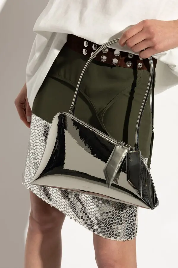 Attico Sunrise Shoulder Bag - Silver