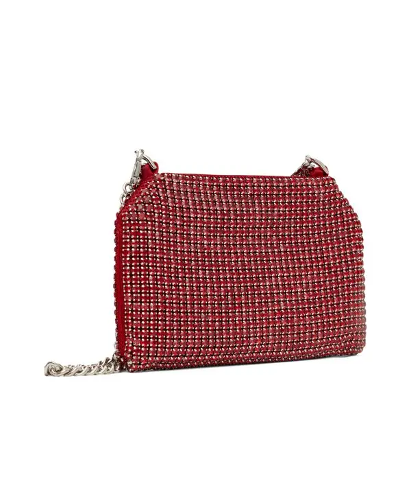 Stella McCartney Falabella Crystal Mesh Crossbody Bag - Red
