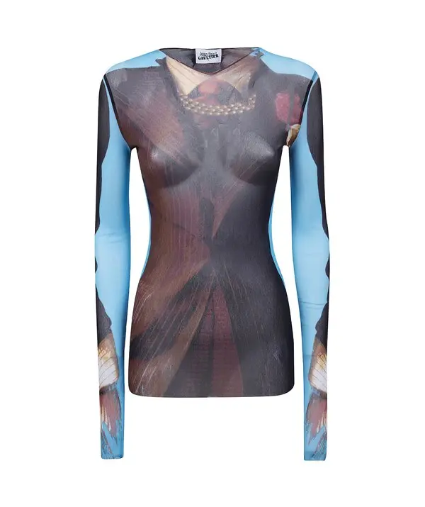 JEAN PAUL GAULTIER Long Sleeve Printed T-shirt