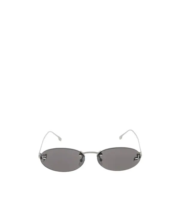 Fendi Round Frame Sunglasses - Silver