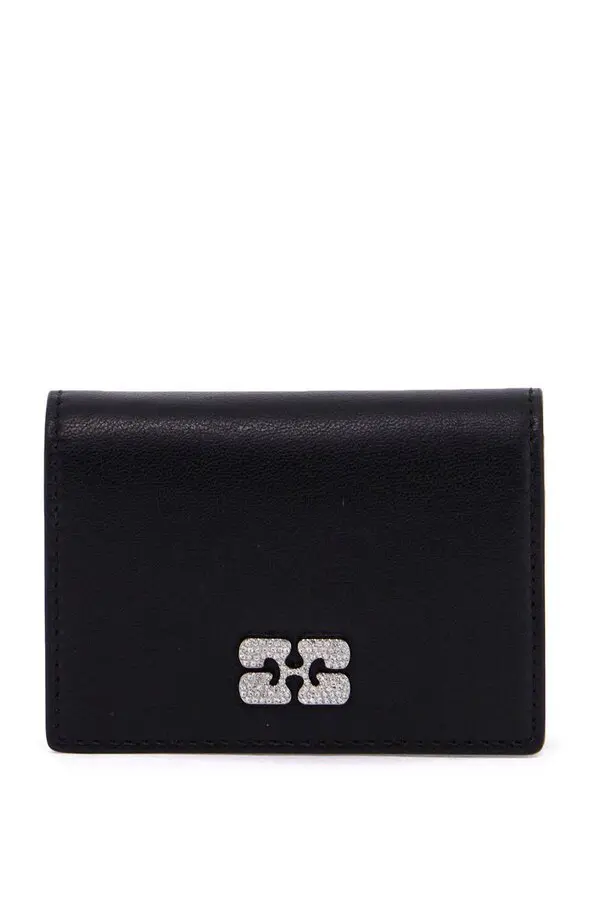 GANNI Wallet With Logo - Black