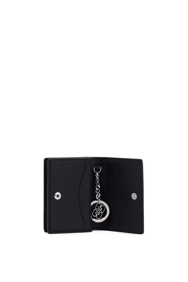 GANNI Wallet With Logo - Black