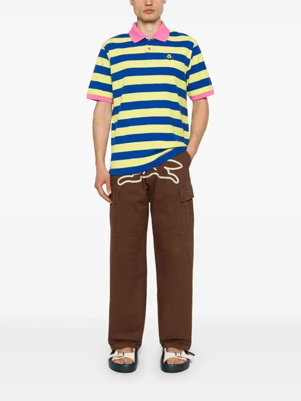 ICECREAM Running Dog Cargo Trousers - Brown