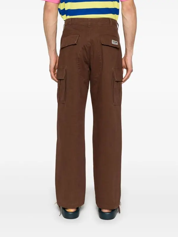 ICECREAM Running Dog Cargo Trousers - Brown