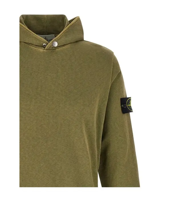 Stone Island Logo Patch Hoodie