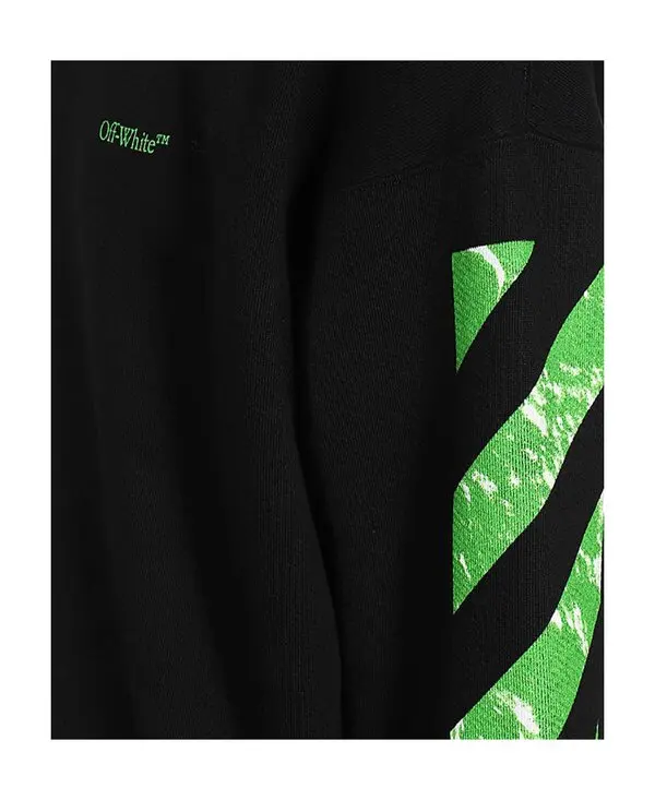 Off-White Diag Stripe Cotton Sweatshirt