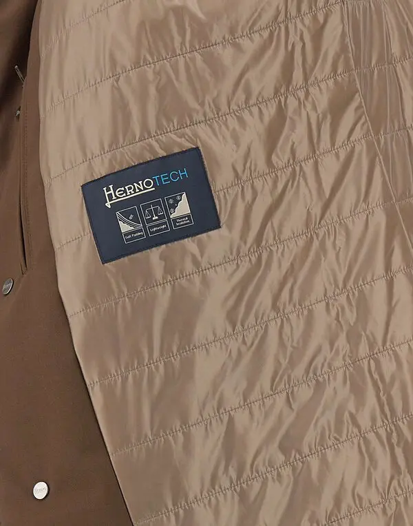 Herno Stand Collar Parka - Brown