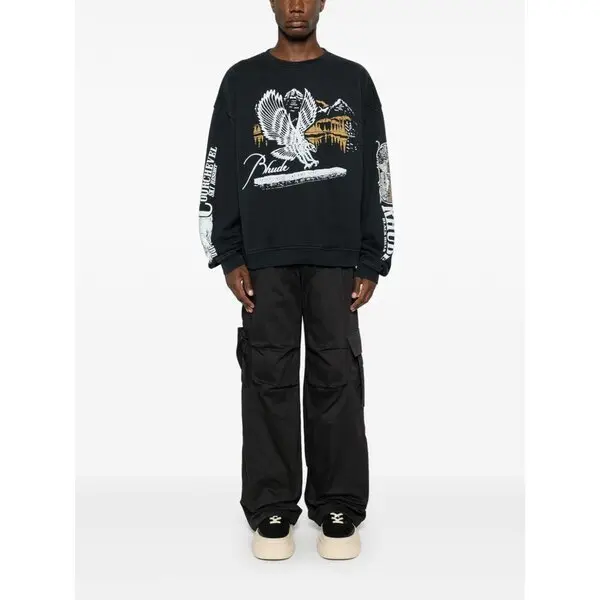 Rhude Graphic Print Cotton Sweatshirt