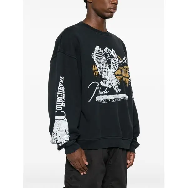 Rhude Graphic Print Cotton Sweatshirt