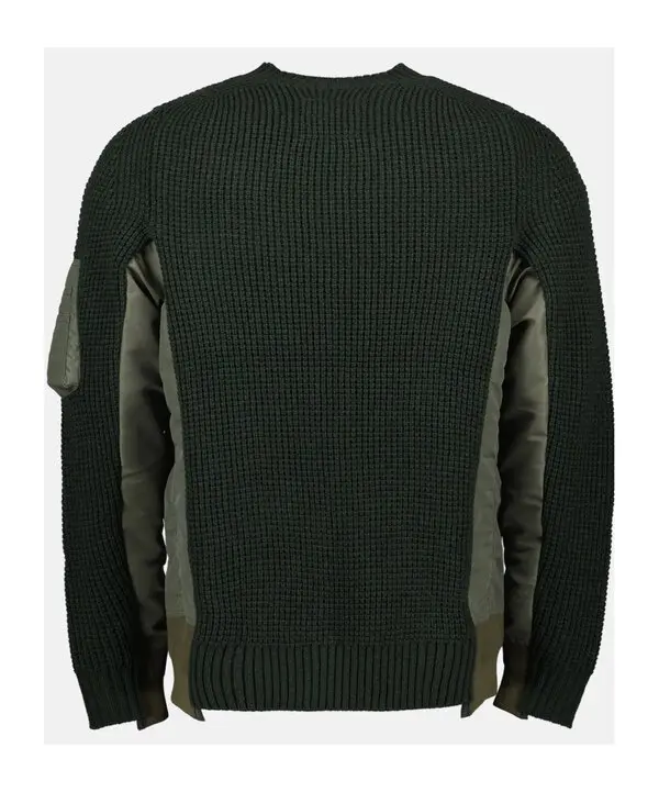 Sacai Panelled Knit Sweater