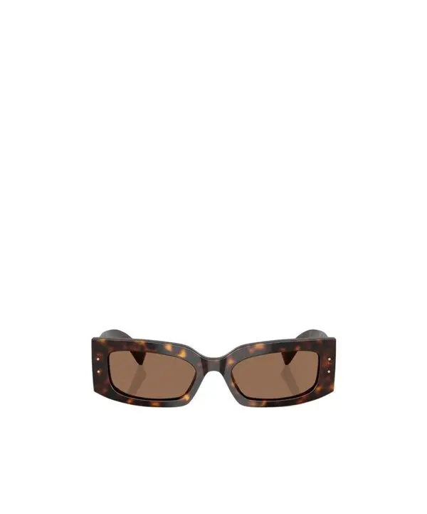 Dolce & Gabbana Rectangular Frame Sunglasses - Brown