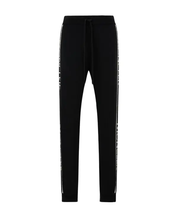 Moncler Logo Trim Merino Wool Trackpants